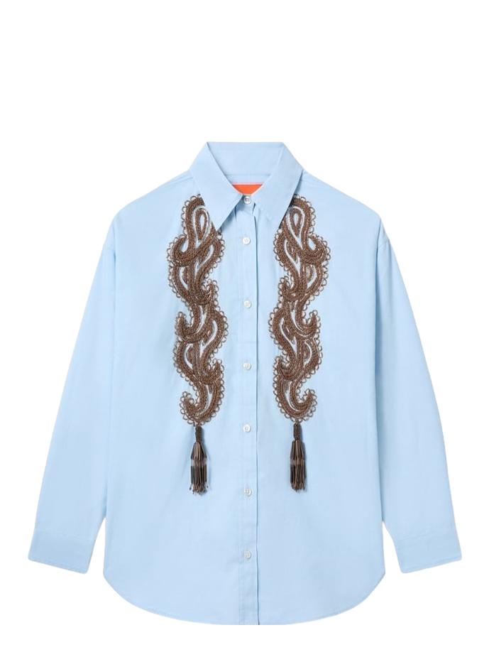 LA DOUBLEJ La Double J Embroidered Tasseled Shirt